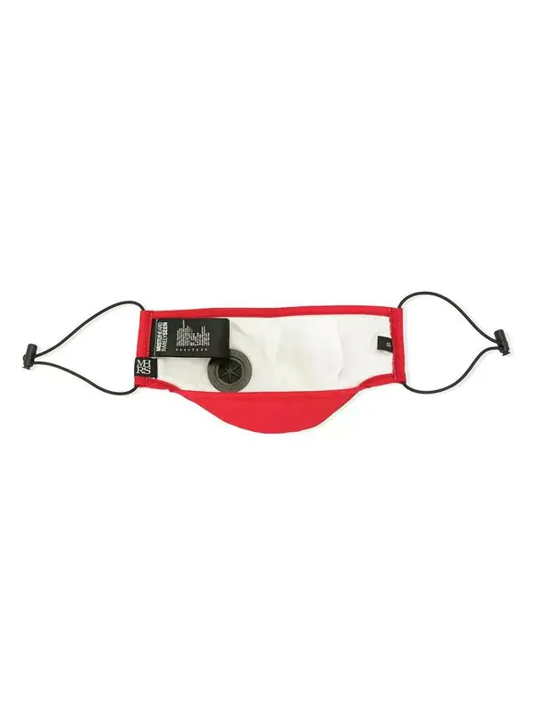 MOSTLY HEARD RARELY SEEN Logo Patch Face Mask - Red