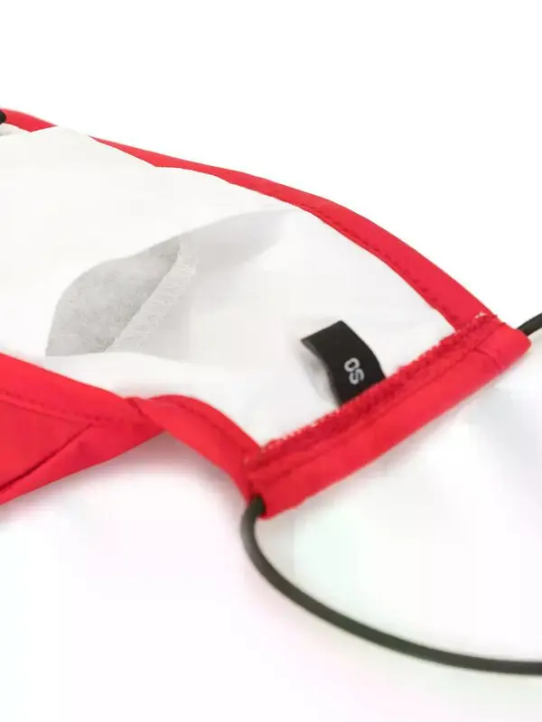 MOSTLY HEARD RARELY SEEN Logo Patch Face Mask - Red