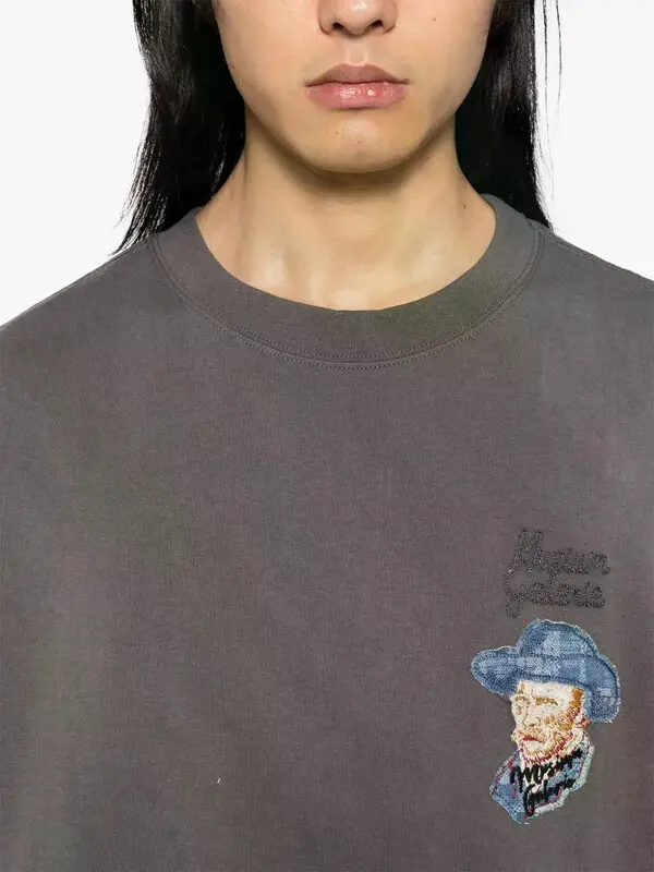 MUSIUM DIV. Logo-embroidered T-shirt