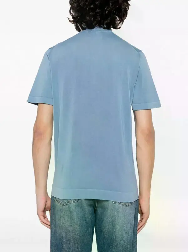 DRUMOHR Fine-knit Cotton Polo Shirt