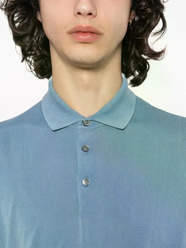 DRUMOHR Fine-knit Cotton Polo Shirt