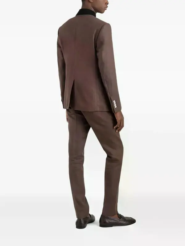 Dolce & Gabbana Crest-appliqué Blazer - Brown