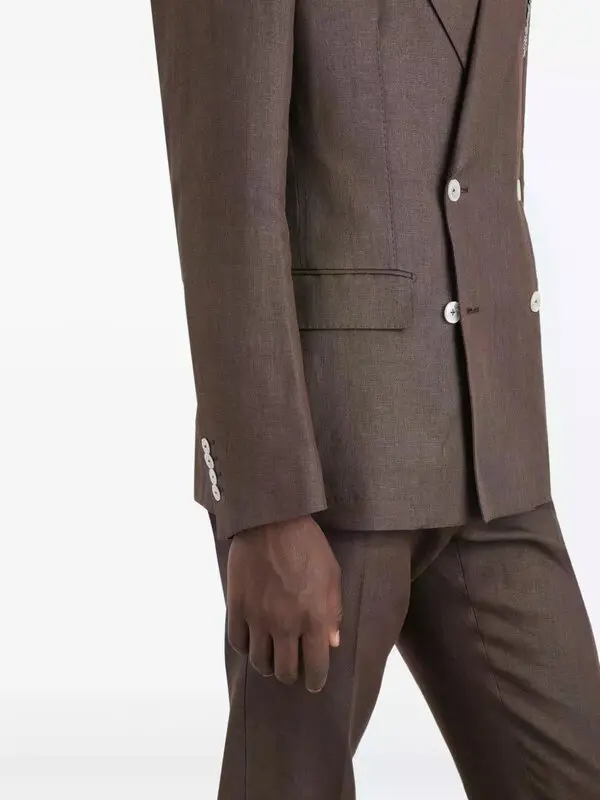Dolce & Gabbana Crest-appliqué Blazer - Brown