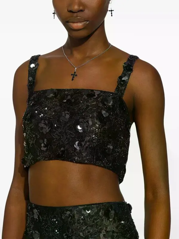 Dolce & Gabbana Sequin-embellished Bralette
