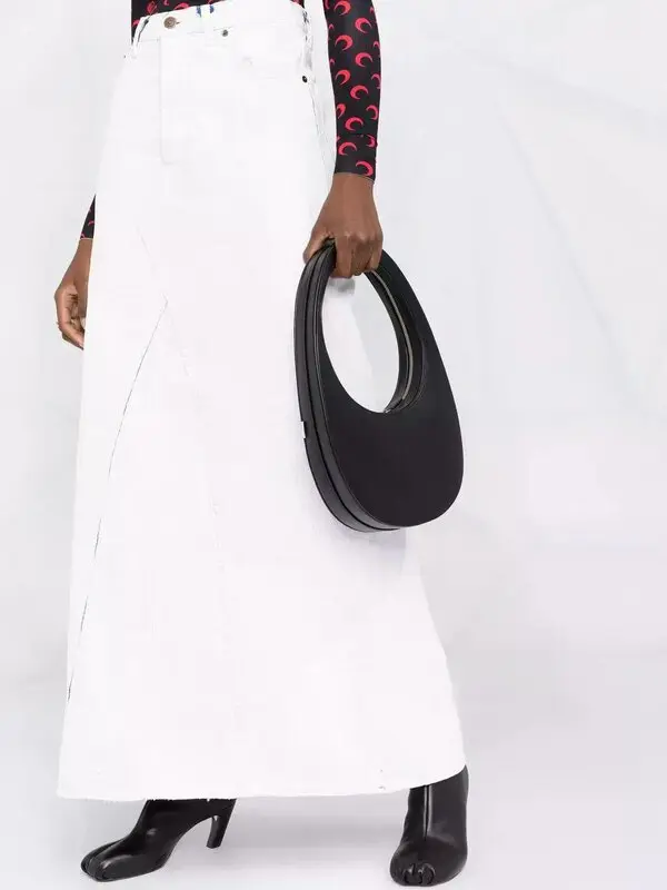MAISON MARGIELA High-waisted Denim Maxi Skirt - White