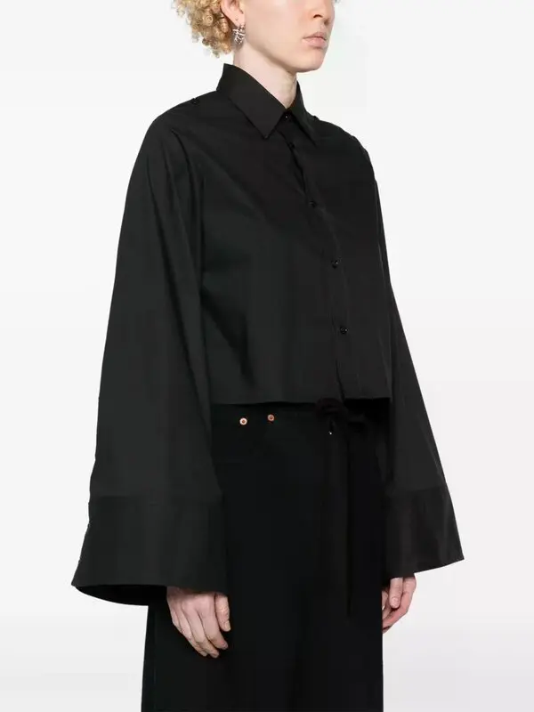MAISON MARGIELA Extra-long Sleeve Cropped Shirt