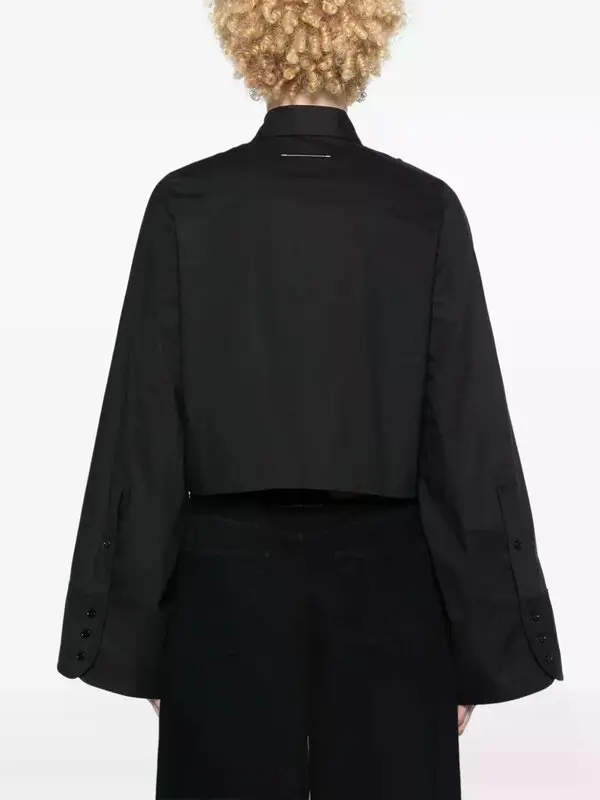 MAISON MARGIELA Extra-long Sleeve Cropped Shirt