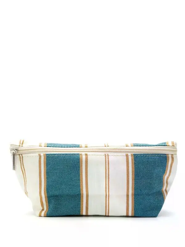 AMIR SLAMA Striped Makeup Bag - Neutrals