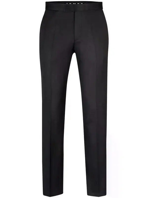 BOSS Tapered-leg Virgin Wool Trousers