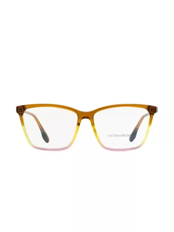 Victoria Beckham Rectangle-frame Glasses - Brown