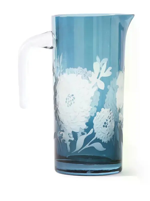 POLSPOTTEN Peony Glass Pitcher
