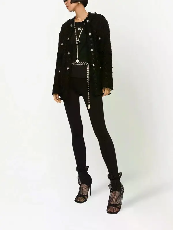 Dolce & Gabbana Crystal-embellished Cotton T-shirt - Black