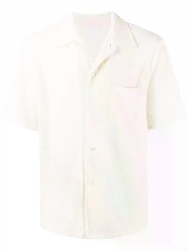 Our Legacy Textured-finish Short-sleeve Shirt