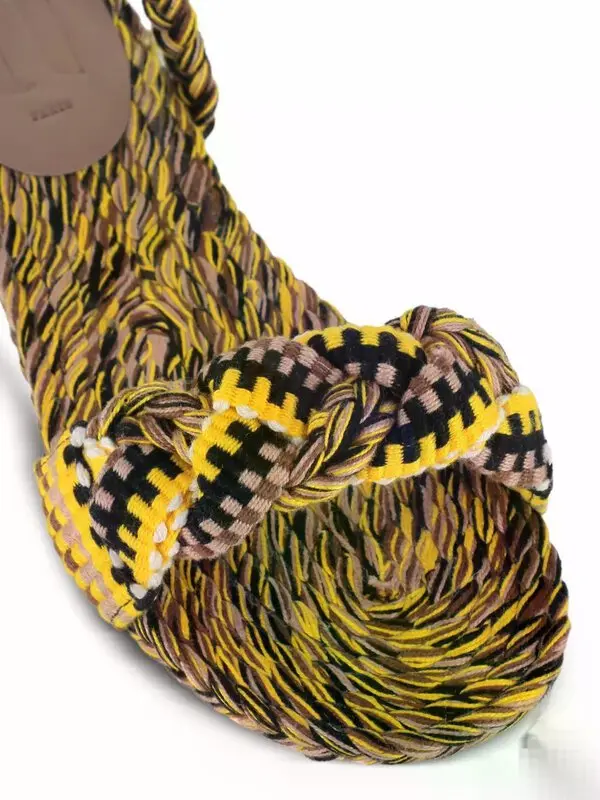 AMAMBAIH Paula Braided Tie-fastening Sandals