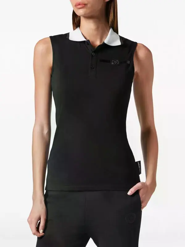 PLEIN SPORT Sleeveless Polo Top