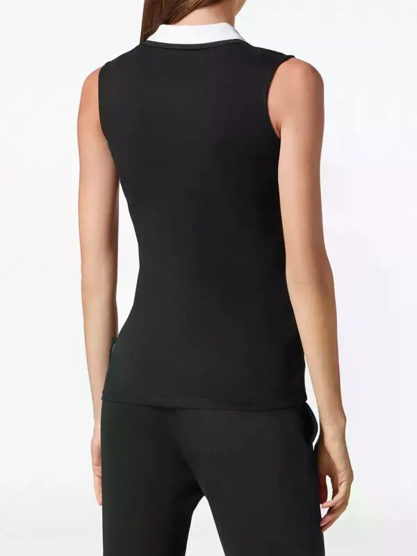PLEIN SPORT Sleeveless Polo Top