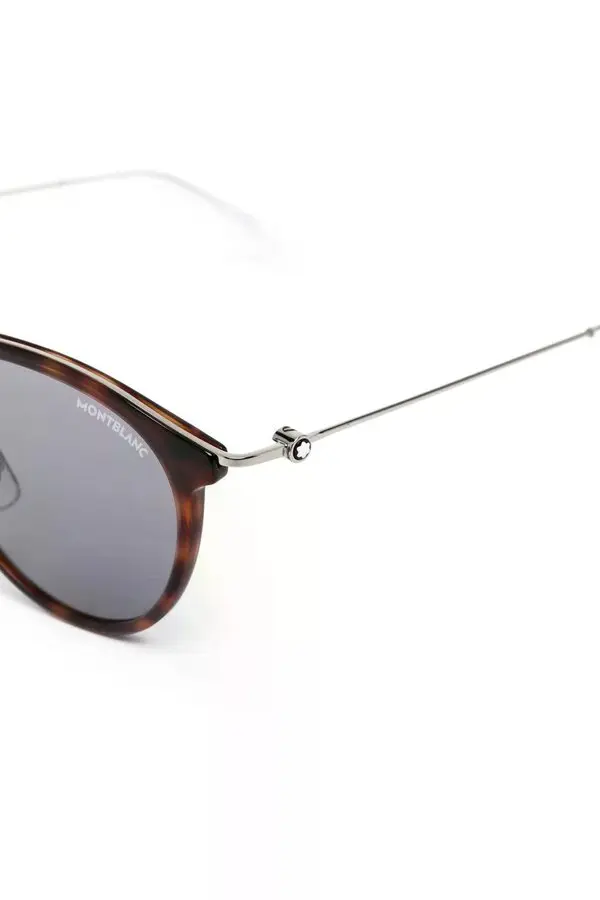 Montblanc Mb0204s Round Frame Sunglasses