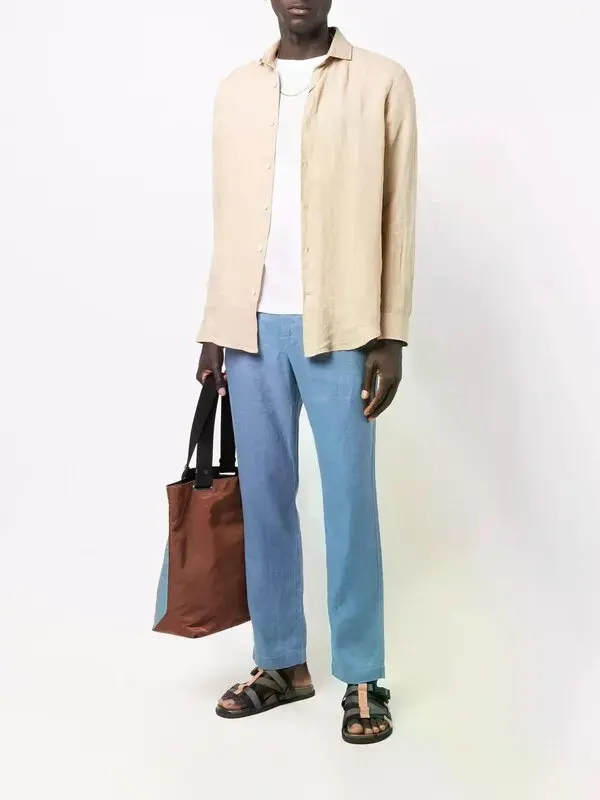 Frescobol Carioca Long-sleeve Linen Shirt