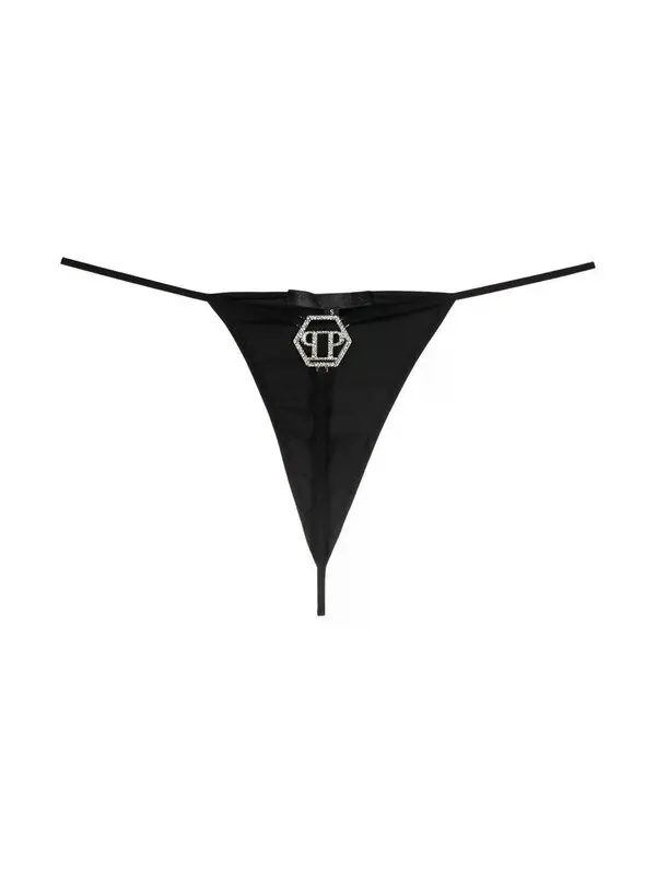 Philipp Plein Rhinestone-embellished Logo Thong