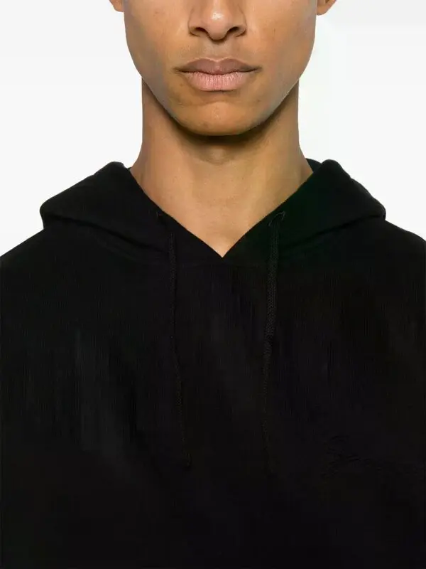 Givenchy Logo-embossed Hoodie - Black