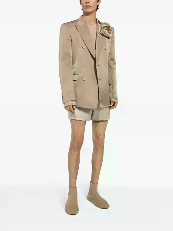 Dolce & Gabbana Silk Boxer Shorts - Neutrals