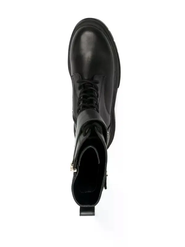Just Cavalli Logo-plaque Leather Boots