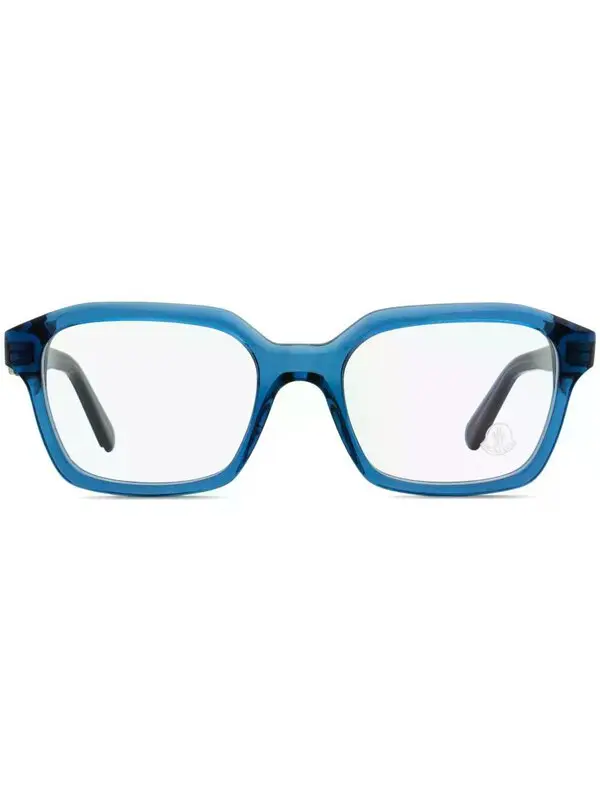 Moncler Translucent Rectangle-frame Glasses
