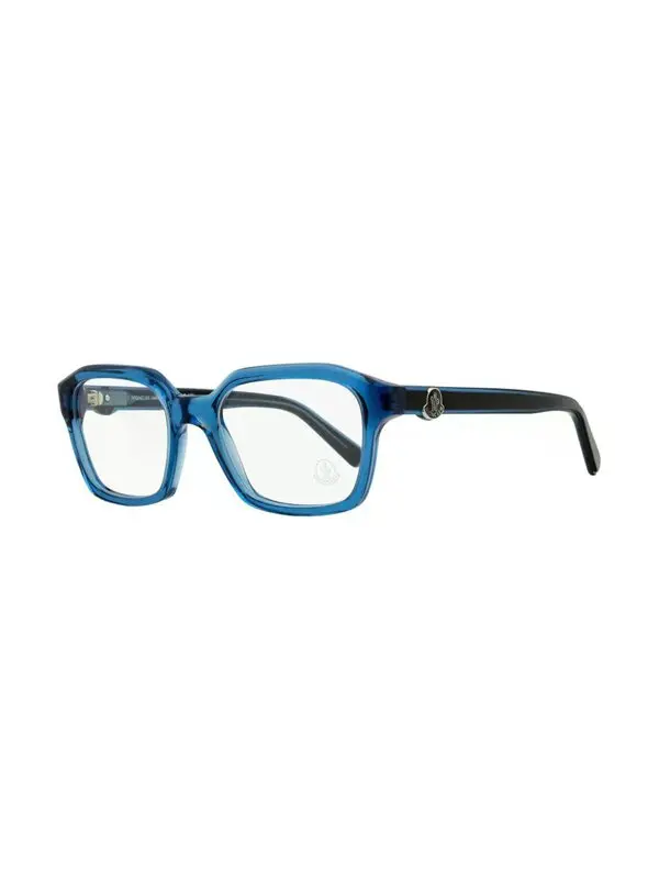 Moncler Translucent Rectangle-frame Glasses
