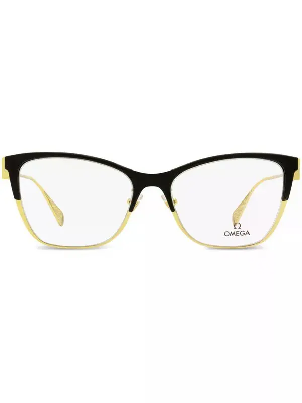 Omega Butterfly-frame Glasses - Black