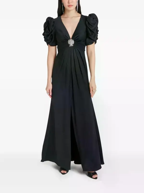 TEMPERLEY LONDON Short-sleeve Gown