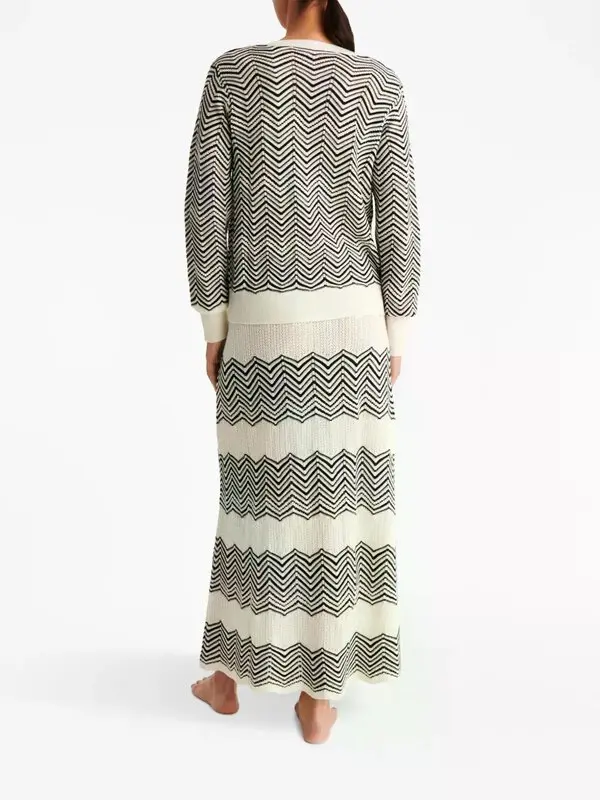 ERES Chevron Knit Wool-cashmere Jumper