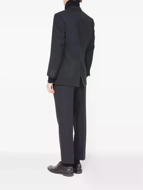 MAISON MARGIELA Single-breasted Wool Blazer - Blue