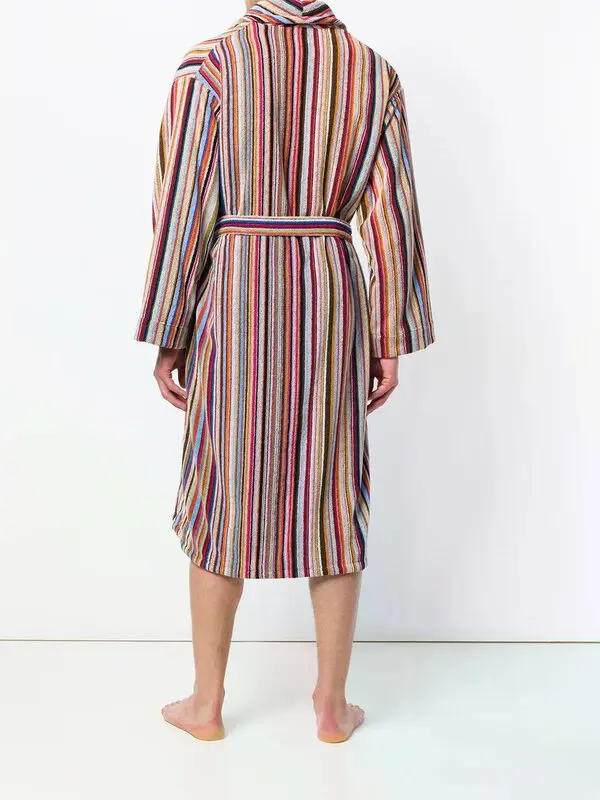 Paul Smith Striped Belted Bathrobe