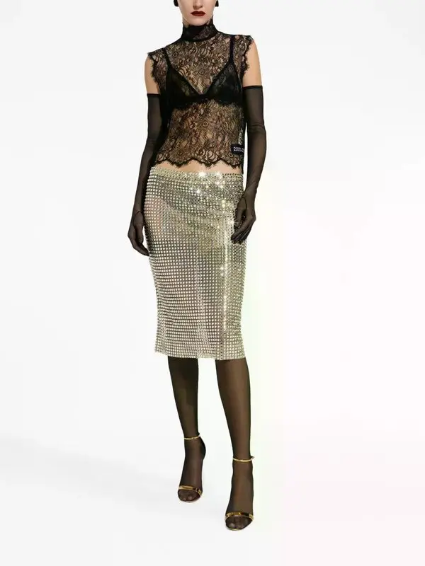 Dolce & Gabbana Chantilly Re-edition Lace Top