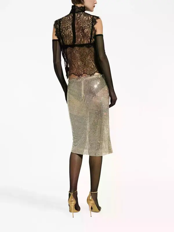 Dolce & Gabbana Chantilly Re-edition Lace Top