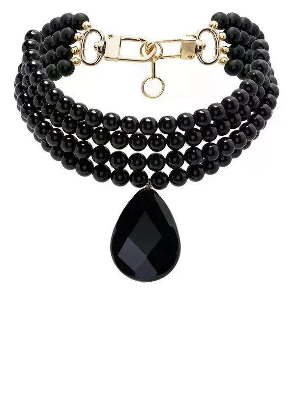 ATU BODY COUTURE X Shir Fine Jewellery Beaded Necklace - Black