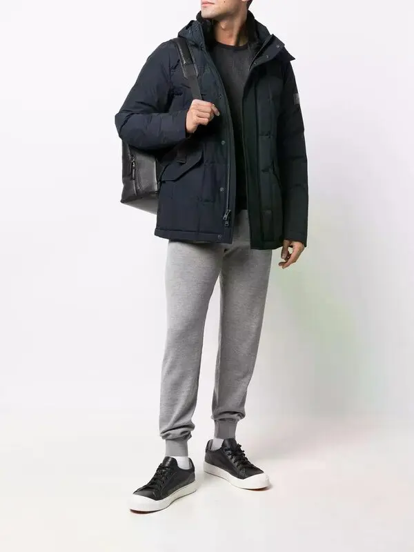 Corneliani Drawstring Virgin Wool-blend Track Pants