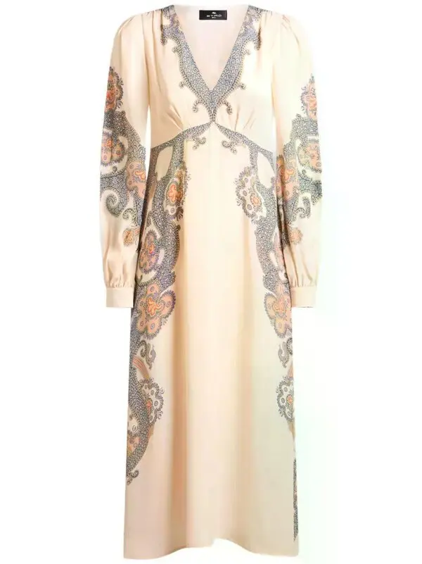 Etro Year Of Snake Midi Dress