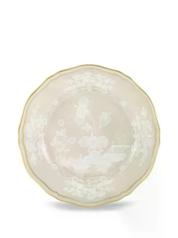 GINORI 1735 Oriente Scalloped-edge Plate - Neutrals