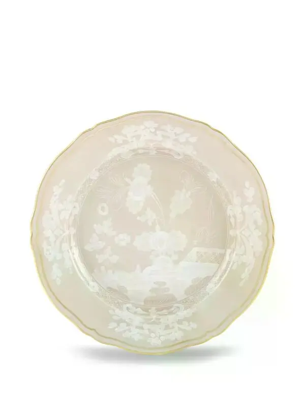 GINORI 1735 Oriente Floral Plate - Neutrals