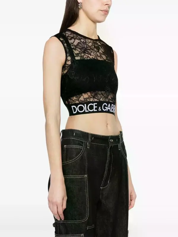 Dolce & Gabbana Lace Crop Top
