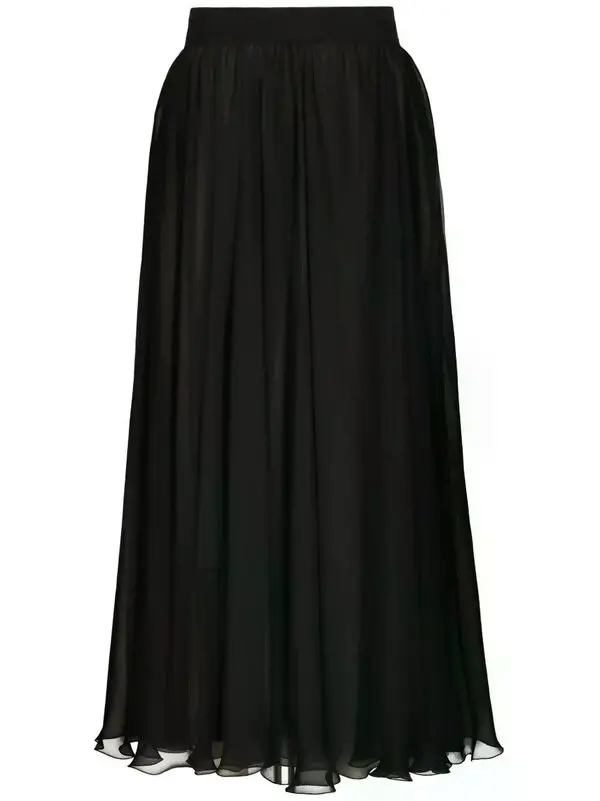 Dolce & Gabbana High-waisted Pleated Midi Skirt
