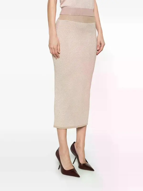 Fendi Midi Skirt - Neutrals