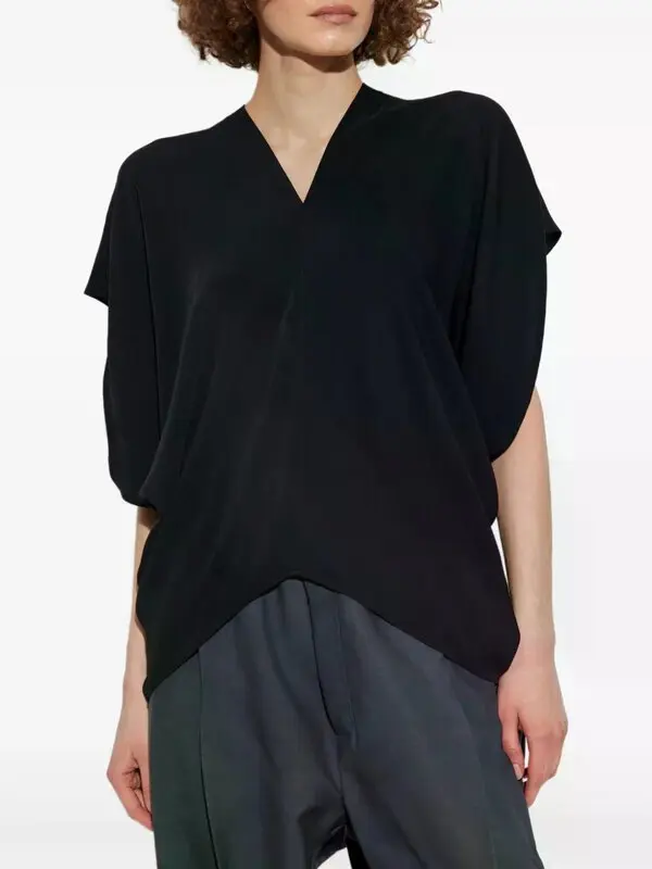 MAISON MARGIELA Draped V-neck Blouse