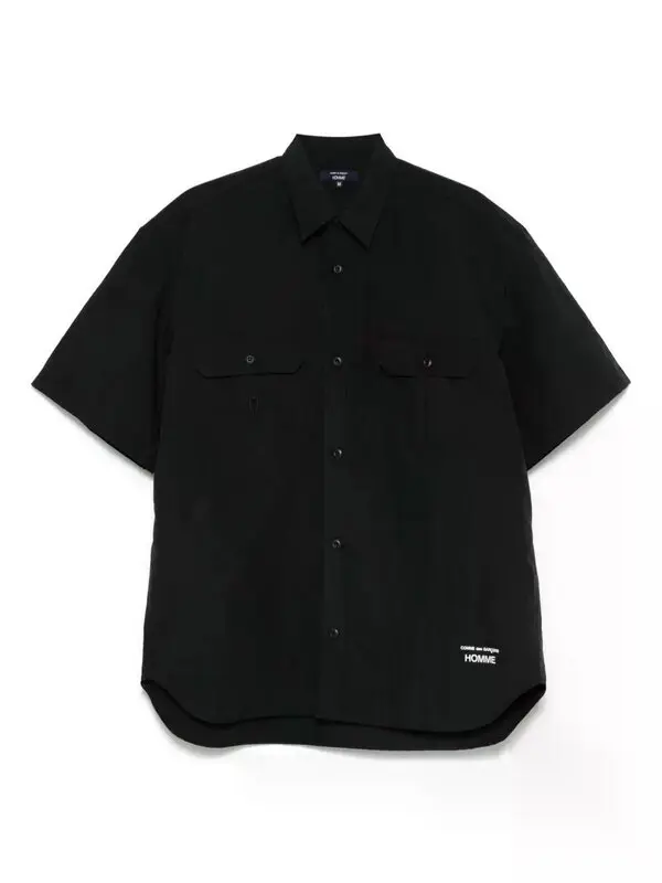 Comme Des Garçons Logo-embroidered Shirt