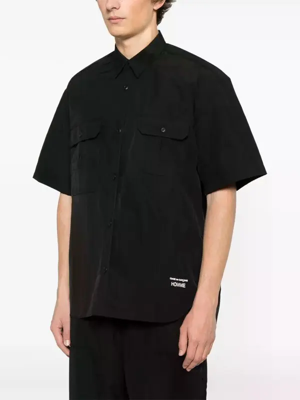 Comme Des Garçons Logo-embroidered Shirt