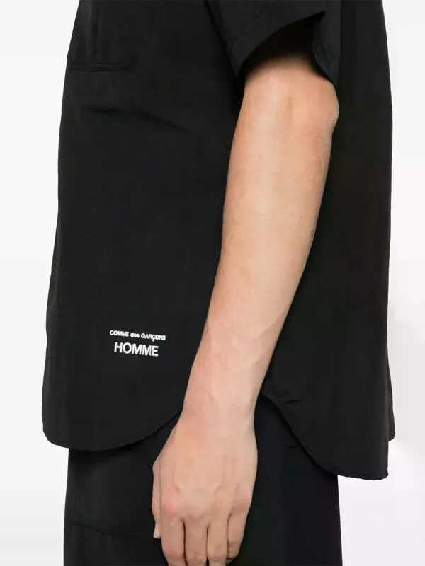 Comme Des Garçons Logo-embroidered Shirt
