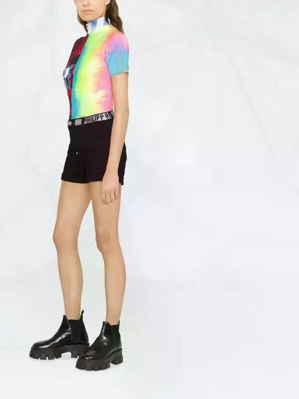 Philipp Plein Logo-embellished Denim Shorts