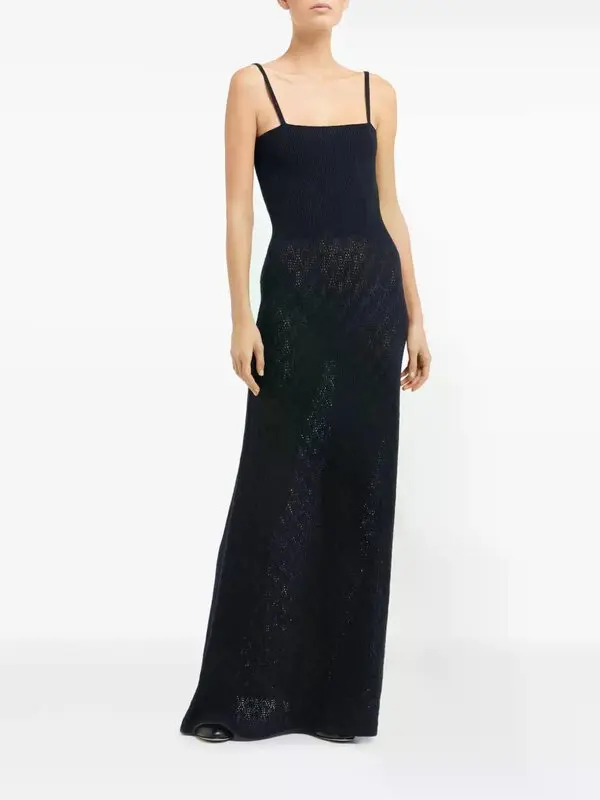 BARRIE Knitted Cashmere Lace Dress
