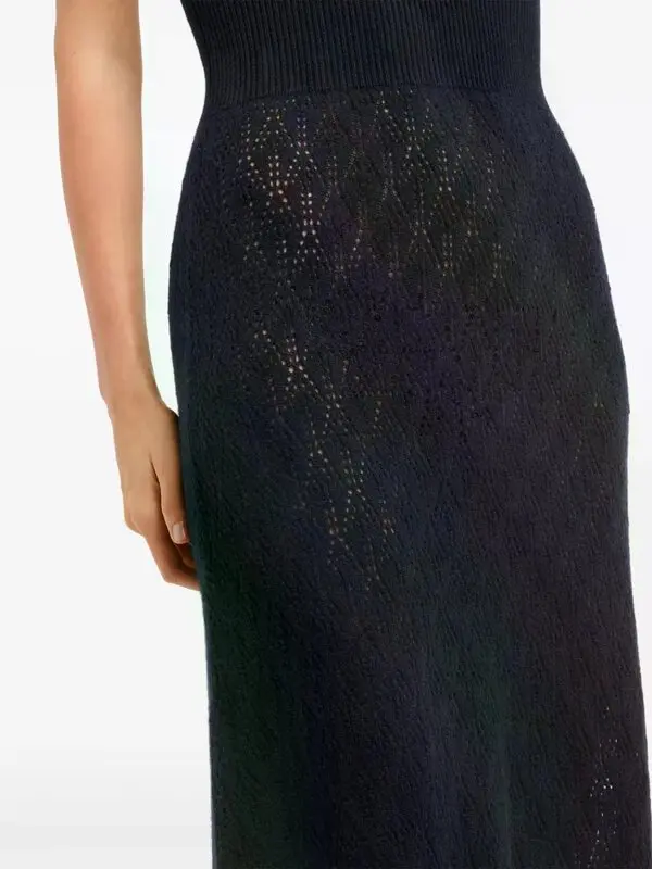 BARRIE Knitted Cashmere Lace Dress